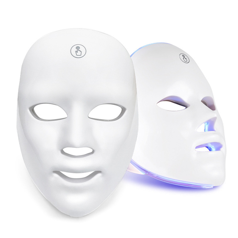iLead Wireless 7-Color LED Facial Mask for Skin Rejuvenation and Acne ...